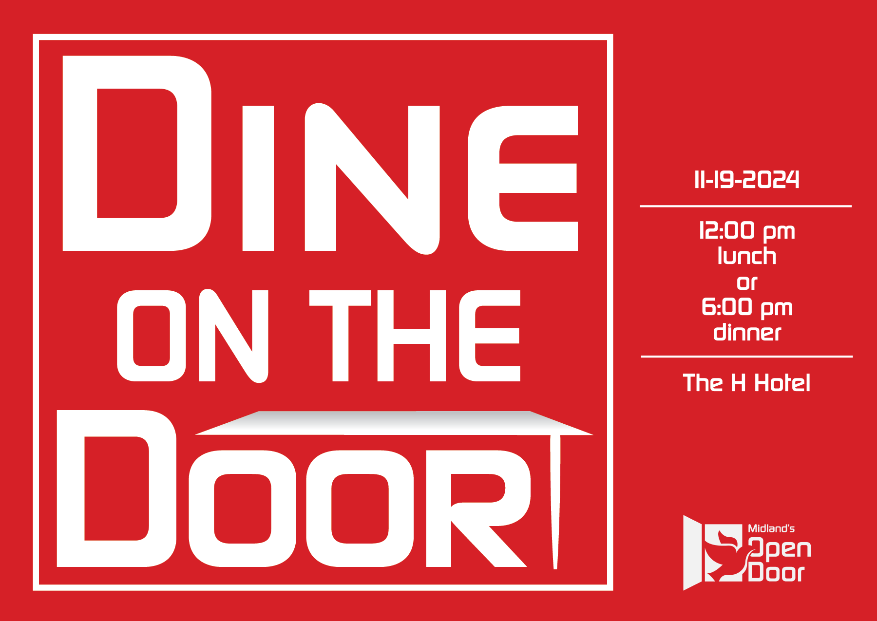 Dine on the Door - Midland's Open Door